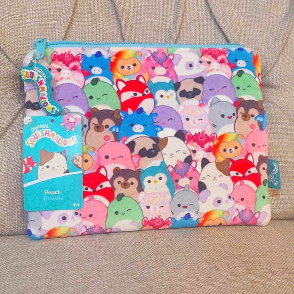 Squishmallows | Bags | Squishmallow Zipper Pouch Nwt Plush Character ...